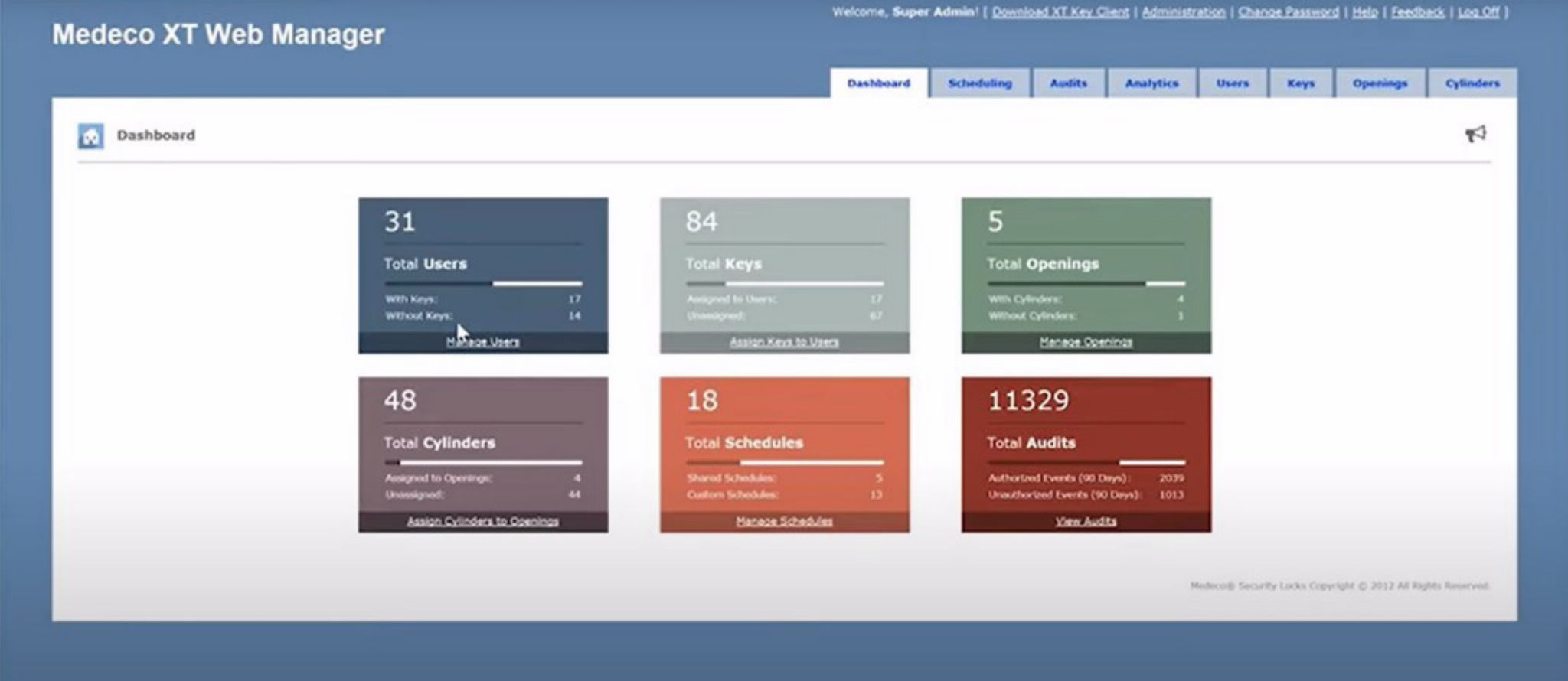 XT Web Manager | Medeco Security Locks